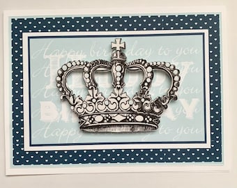 Crown Card | Etsy