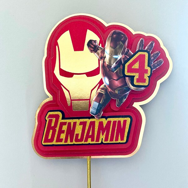 Iron Man Cake Topper - Etsy