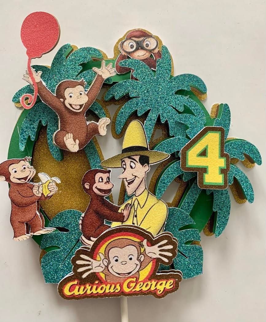 Curious George Cake Topper - Etsy Canada