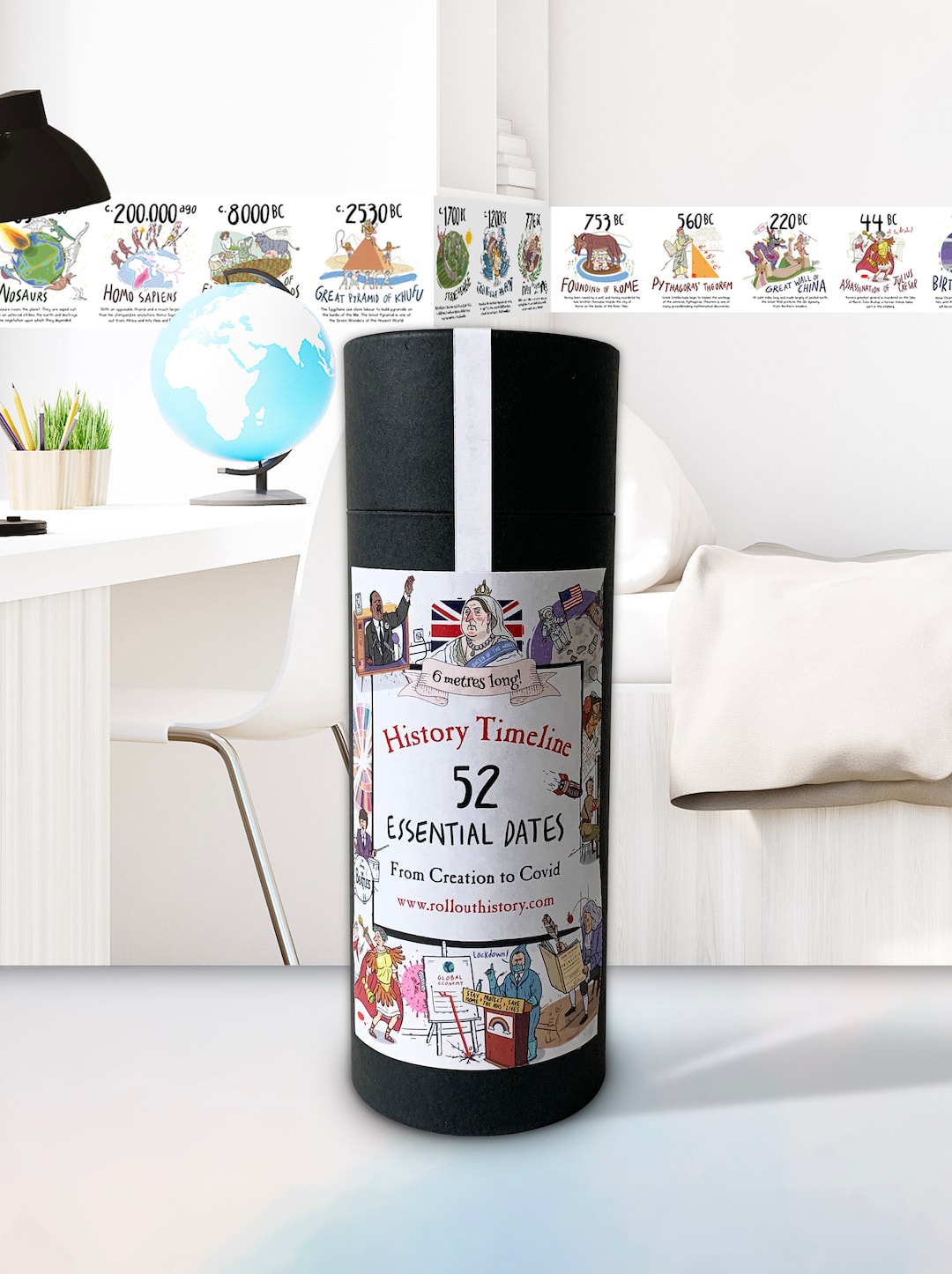 History Timeline Wallpaper Border - Etsy UK