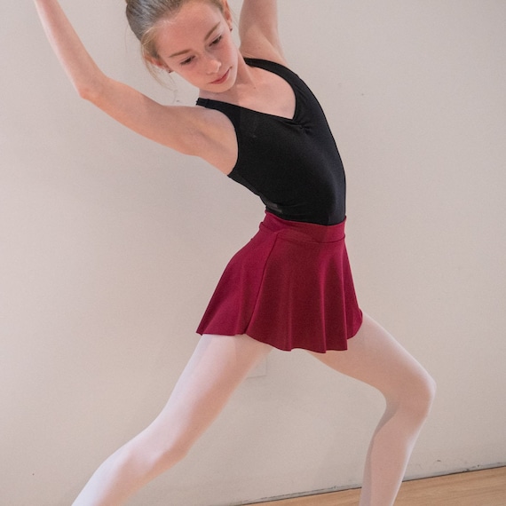 Adult Pull On Ballet Skirt Wine Etsy
