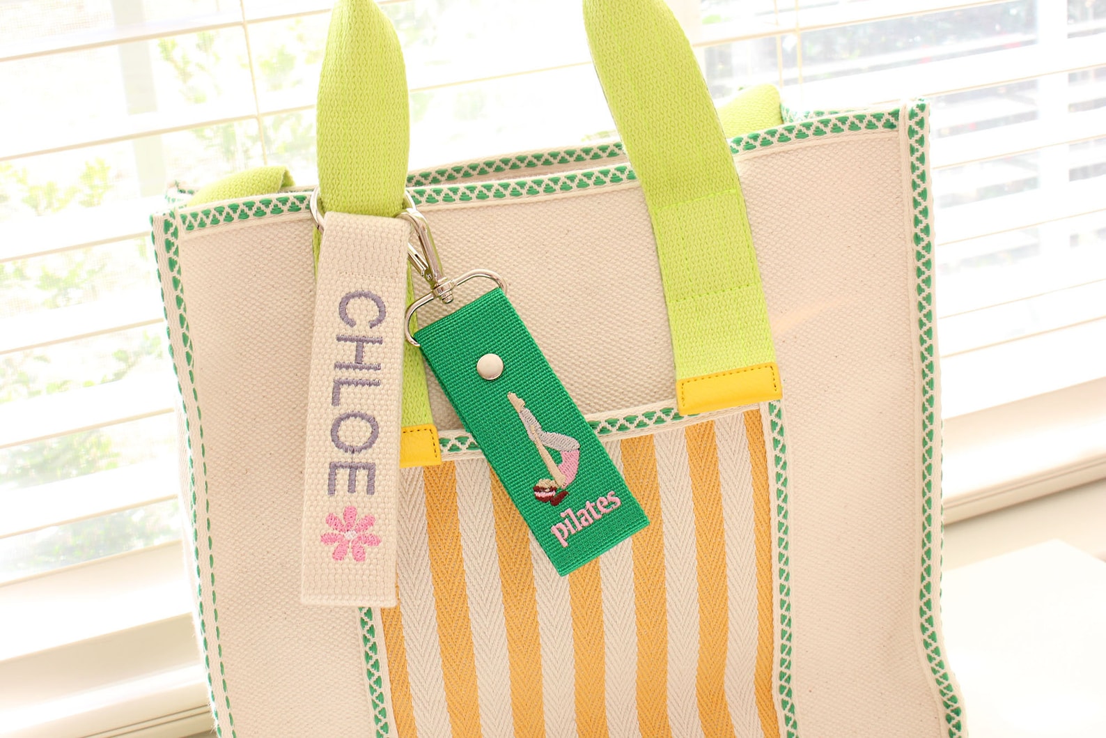 Personalized Embroidery Name Tag, Simple Key Chain, Custom Item, Custom ...