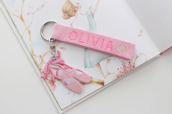 Personalized Name Tag Pink Personalized Embroidery Name Tag - Etsy