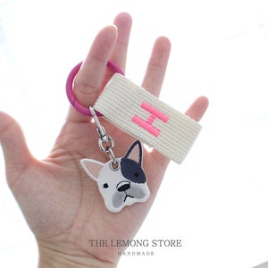 Puppy Key Chain, Puppy Charms, Personalized Name Tag, Gift Key Ring - Etsy