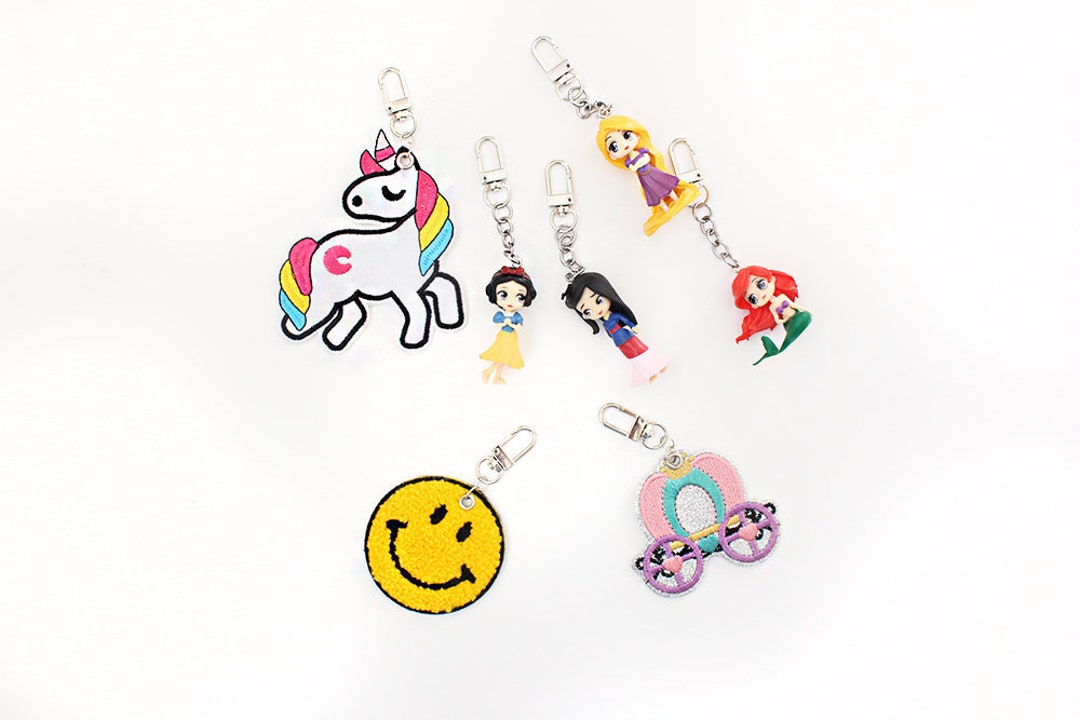 Name Tag Charm, Key Ring Charm, Bag Charm, Personalized Embroidery Name ...