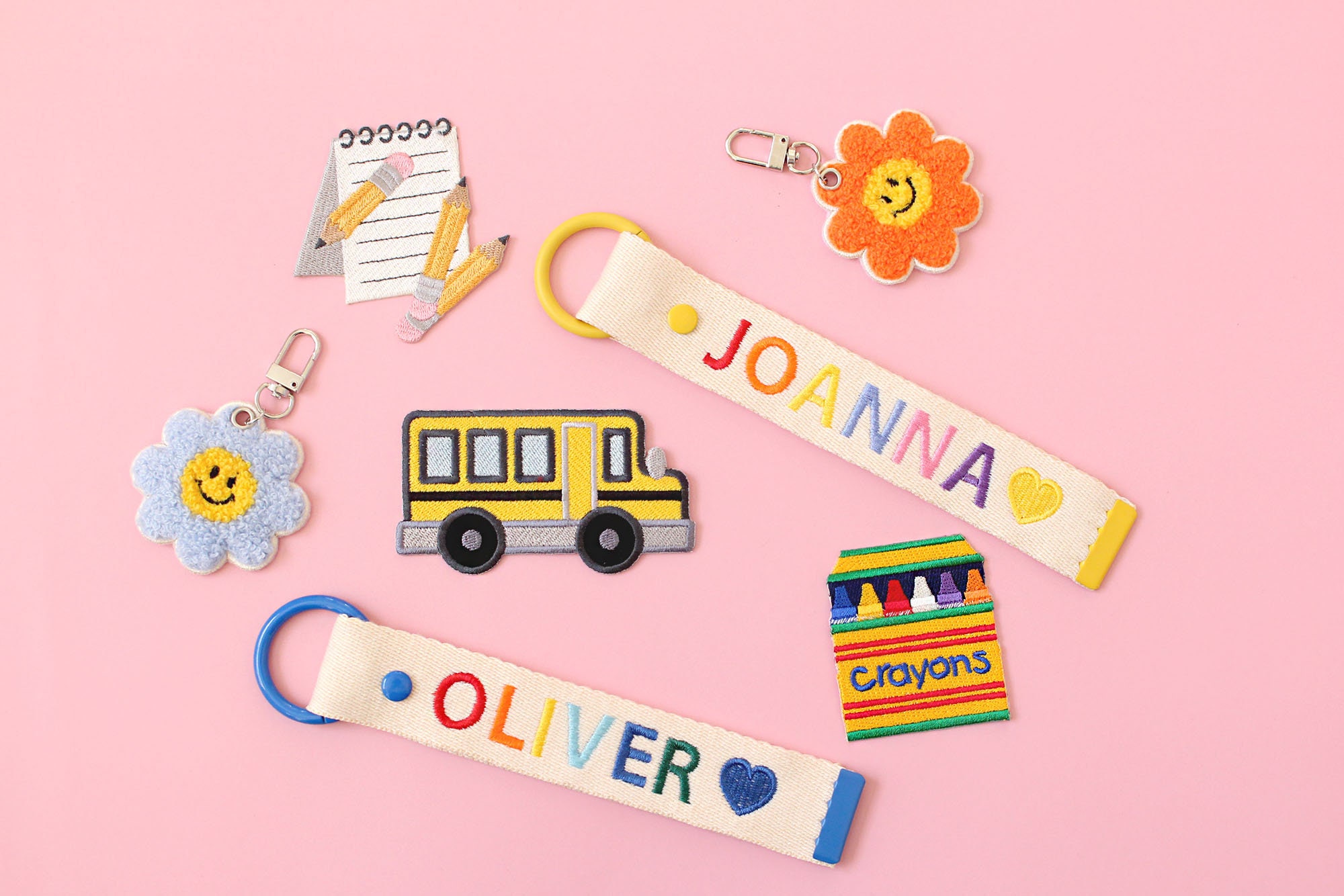 Personalized Name Tag Rainbow Personalized Embroidery Name | Etsy