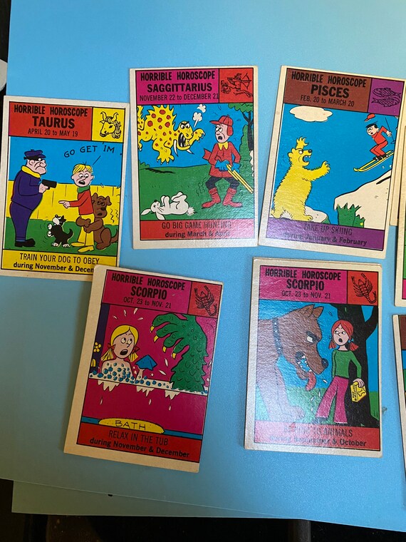 13 Vintage Horrible Horoscope Cards - Etsy