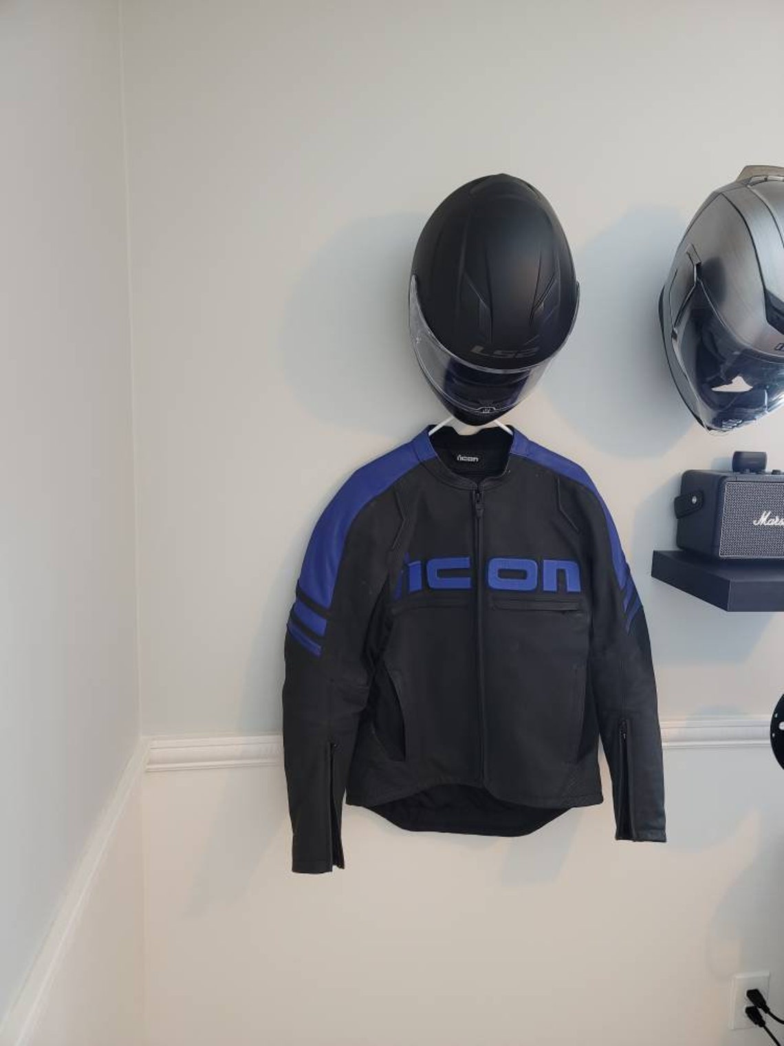 Motorcycle Helmet Wall Mount / Backpack Wall Mount - Etsy
