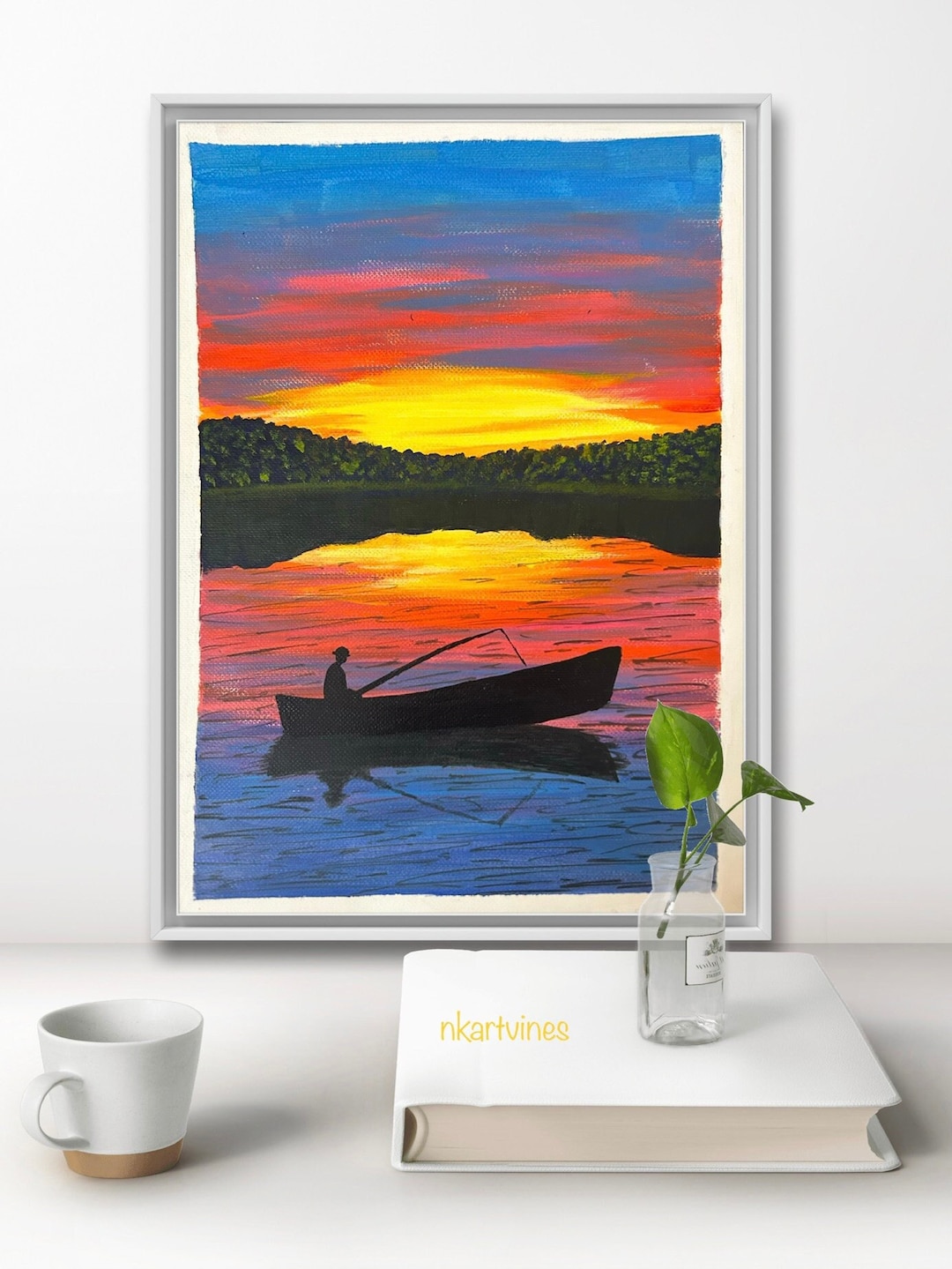 Sunrise Acrylic Painting | Landscape Painting | Sunset Painting ...
