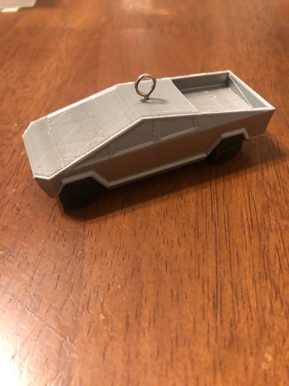 3D Printed Tesla Cybertruck Christmas Tree Ornament | Etsy