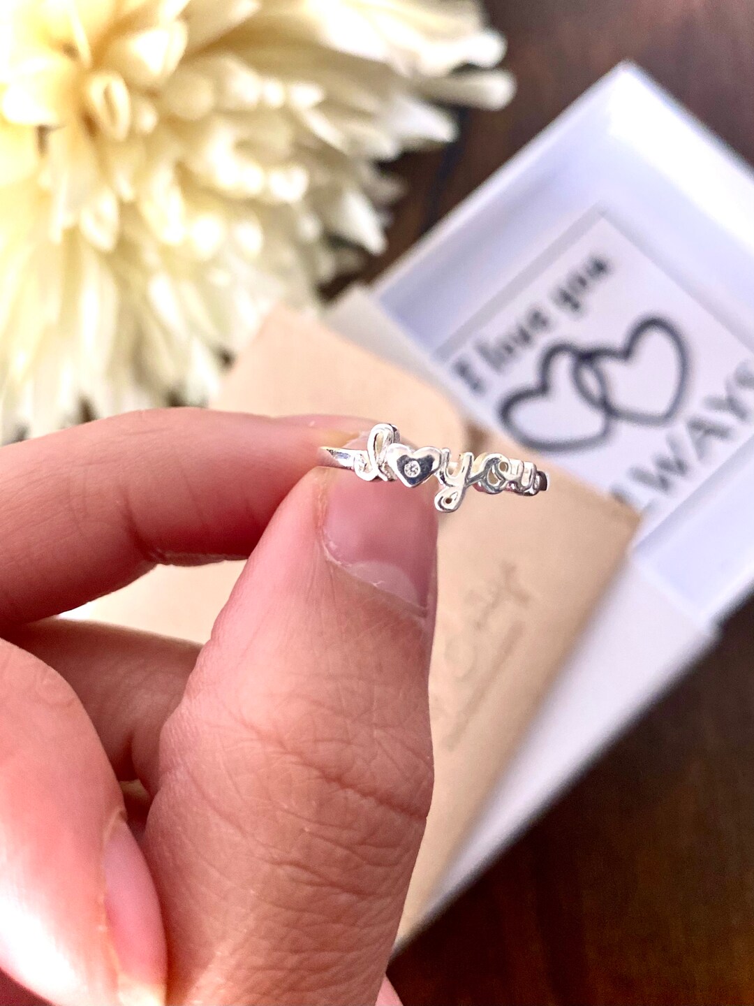 I Will Love You Forever Ring • I Love You Ring • Promise Ring • 925 ...