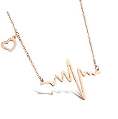 Life Line Necklace • Heart Rate Necklace • Love Necklace • Heart Beat ...
