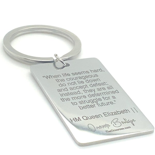 Quote Key Ring - Etsy UK