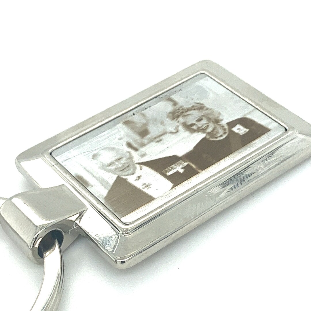 King Charles III Coronation Photo Engraved Keyring, Monarch Memorabilia ...