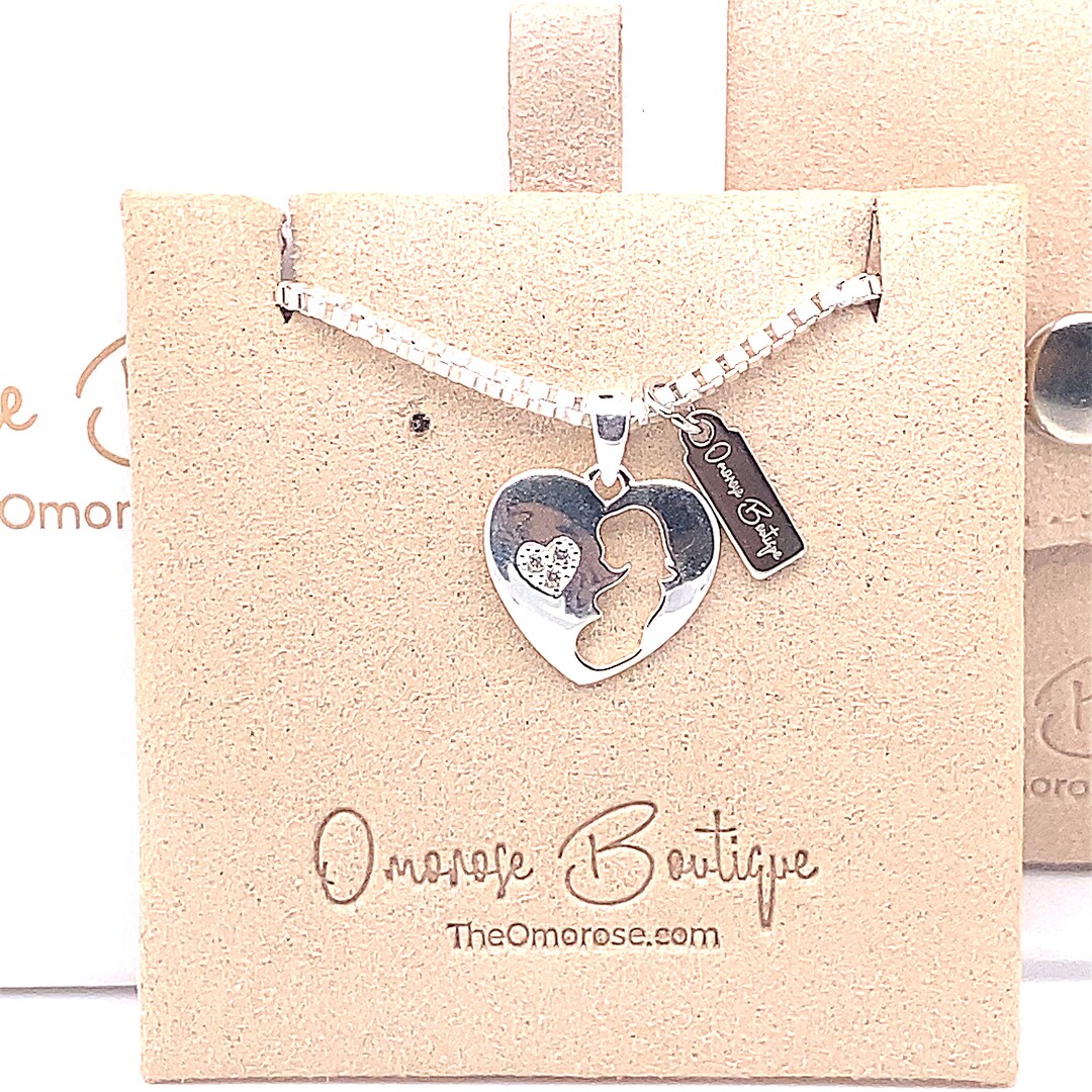 Maternity Necklace Pendant • Pregnancy Jewellery • 925 Sterling Silver ...