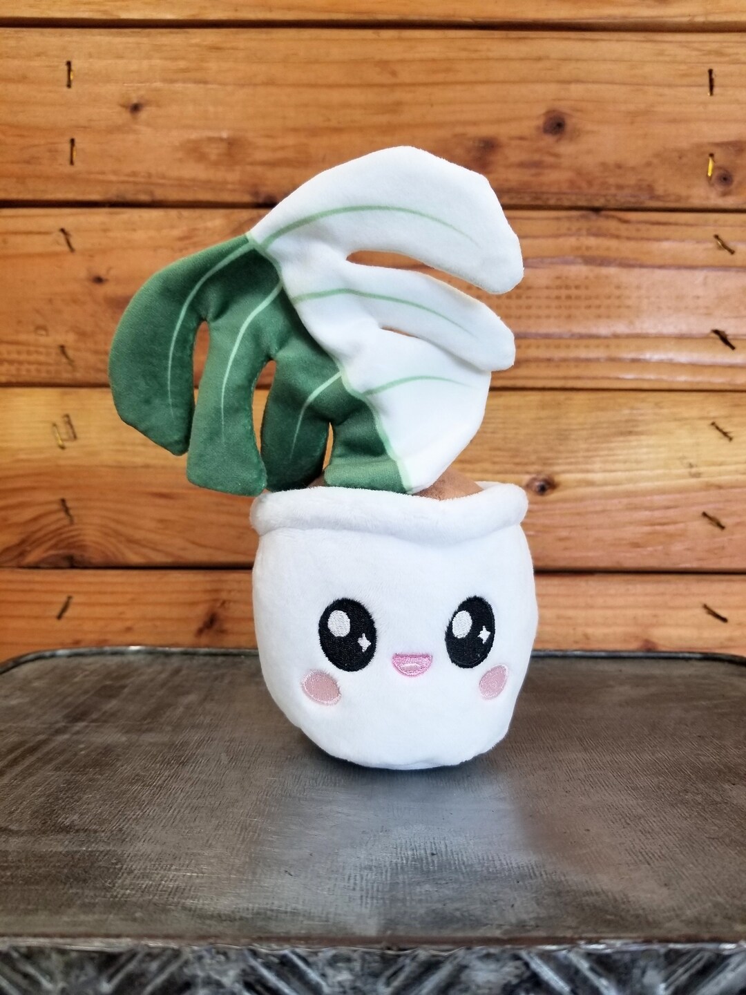 Monstera Albo Plush Small - Etsy
