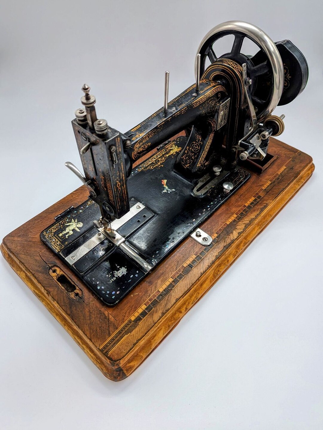 Antique Hengstenberg Hand Cranked Sewing Machine - Etsy