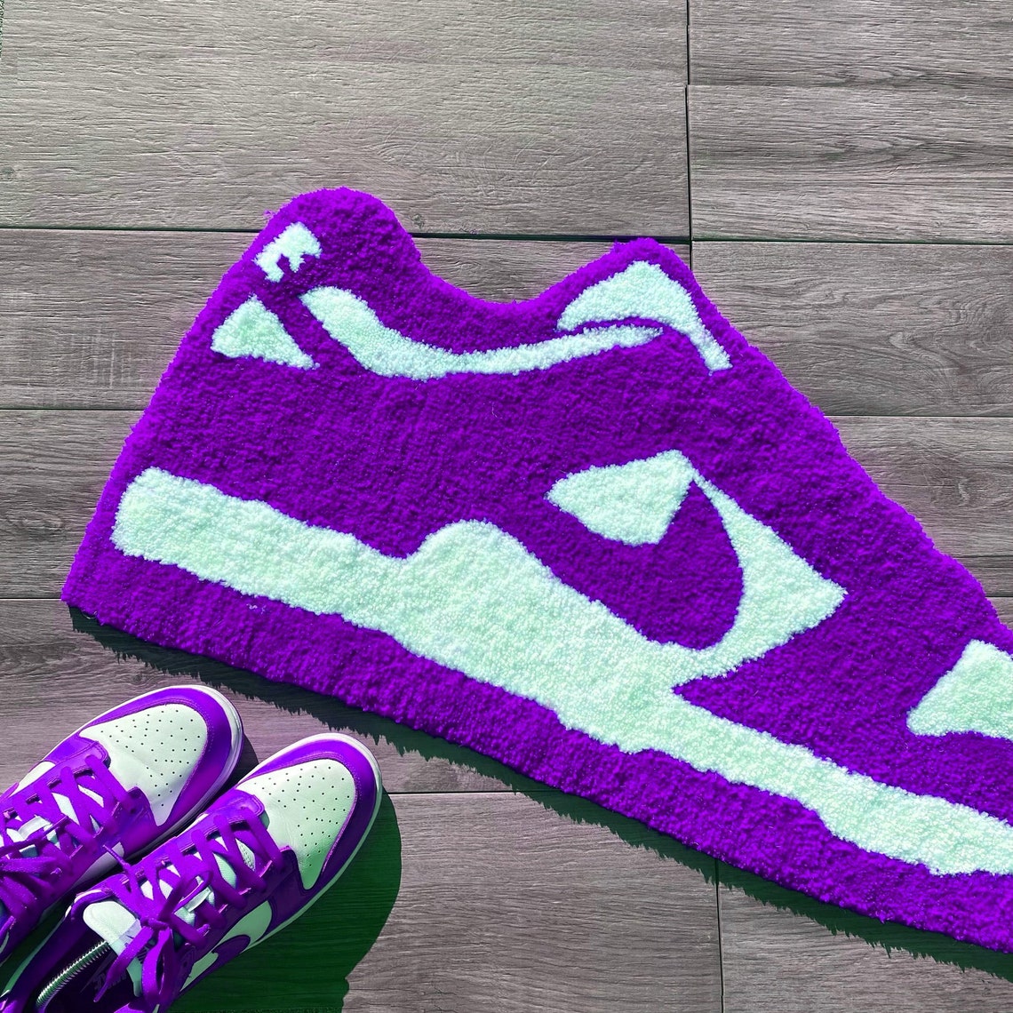 Nike Dunk Retro Custom Color Rug | Etsy