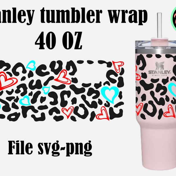 Leopard Svg 40oz Stanley Cup - Etsy