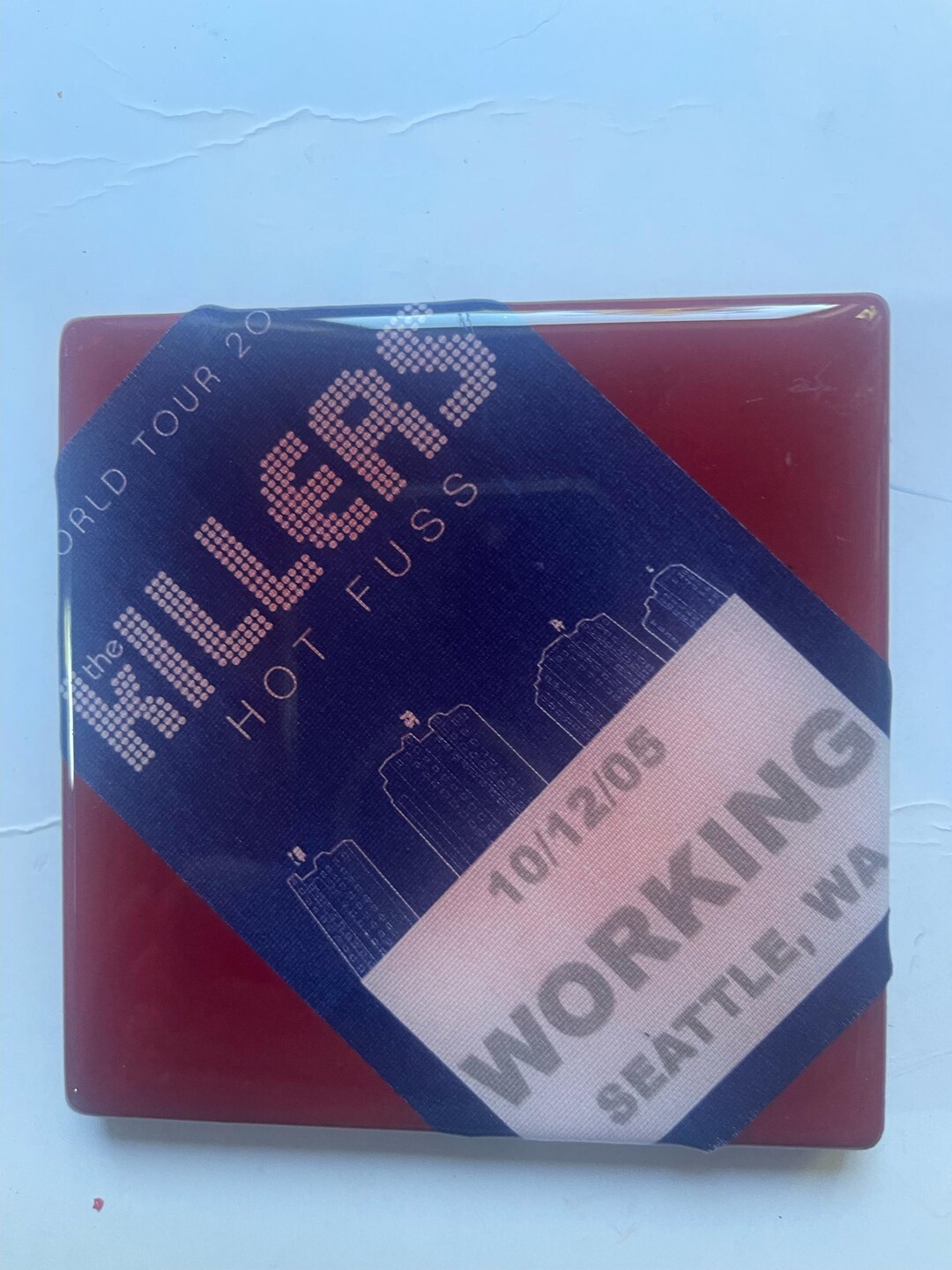THE KILLERS Hand Painted Tile Coaster With the Killers Artist Working ...