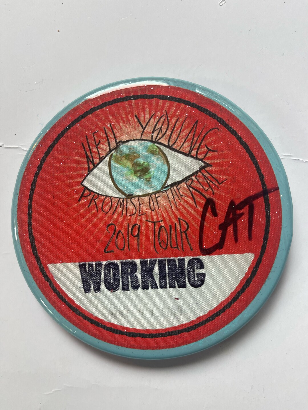 NEIL YOUNG Hand Painted Tile Coaster With Genuine Rare and Authentic ...