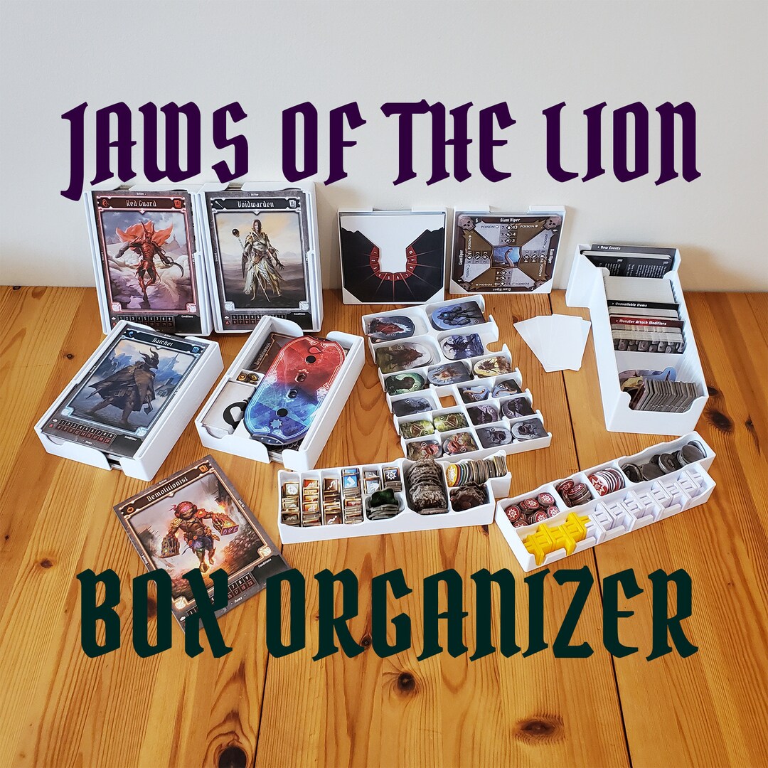 Jaws of the Lion Box Organizer • Storage & Token Trays Upgrade - Etsy