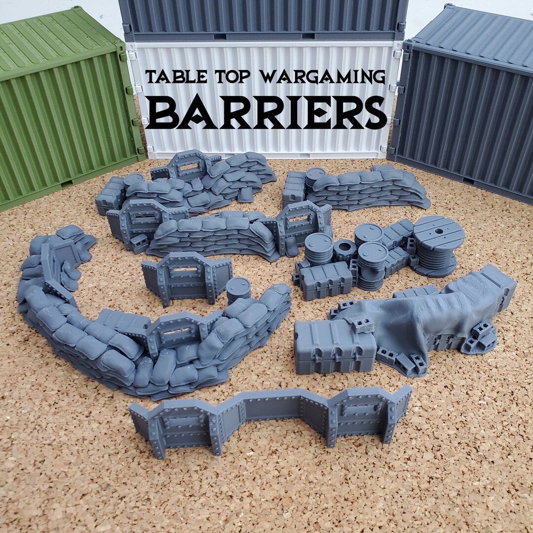 Barriers - Sandbags - 40k - Tabletop Wargaming Terrain 28 32 Scale - Etsy
