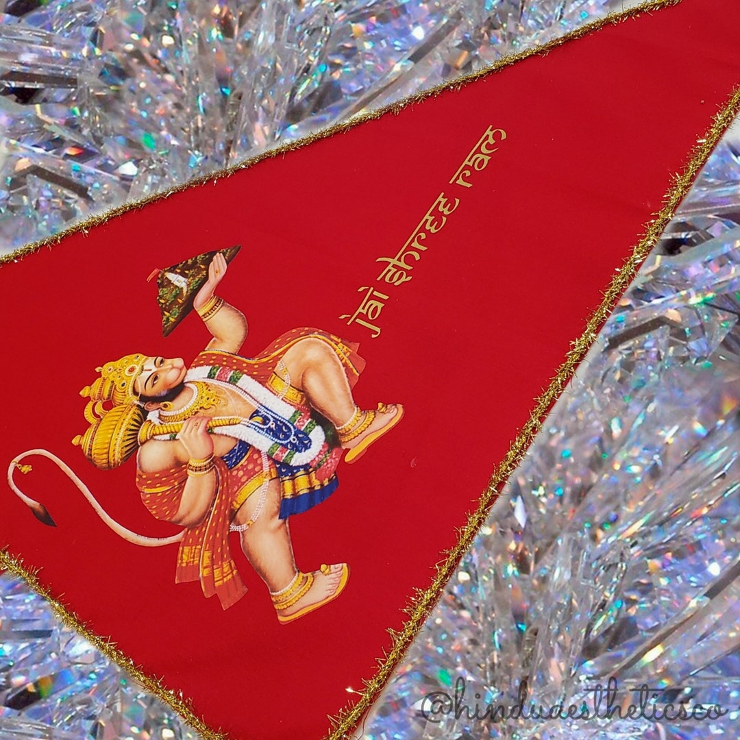 Hanuman Ji Prayer Jhanda flag With Border - Etsy