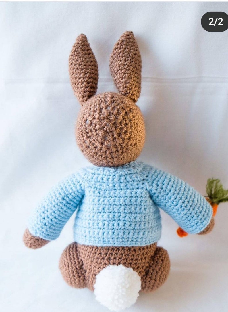 Handmade Crochet Peter Rabbit - Etsy
