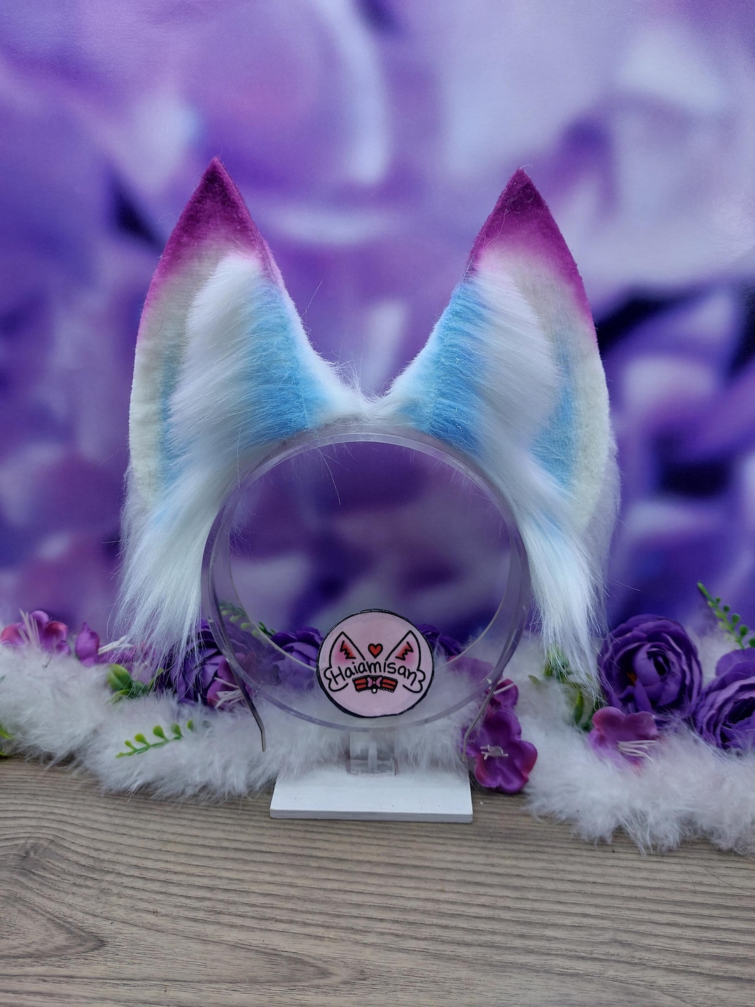 Snow Moon Ahri Ears for Cosplay | Faux Fur | Nekomimi Kemonomimi ...
