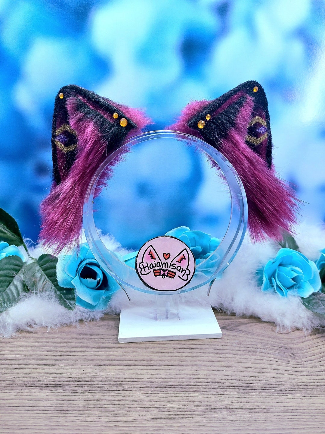 Faux Fur Cat Ears Inspired by KDA Evelynn From LOL | Nekomimi ...