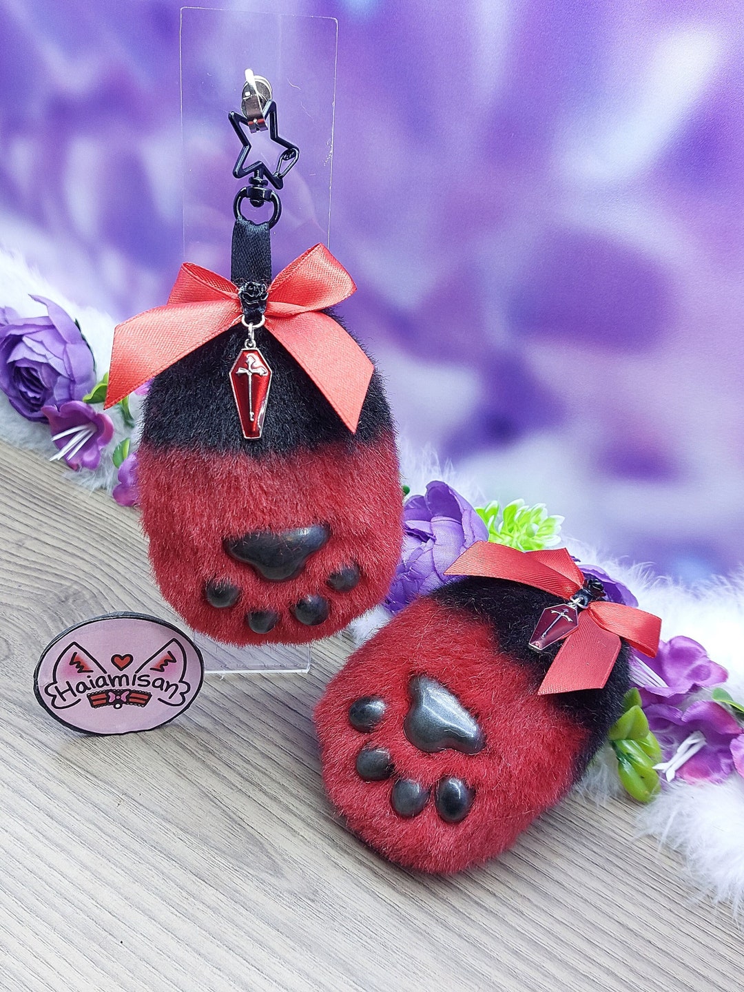 Alastor Keychain Cat Paw SCENTED Hazbin Hotel | Kemonomimi Nekomimi - Etsy