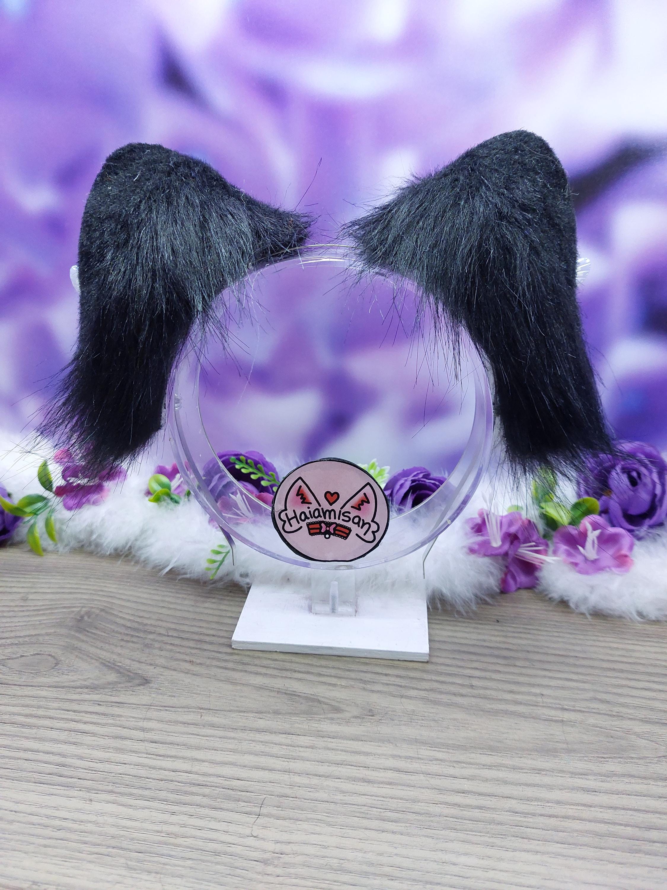 Shinobu Butterfly Cat Ears Cosplay Costume Nekomimi Kemonomimi Etsy