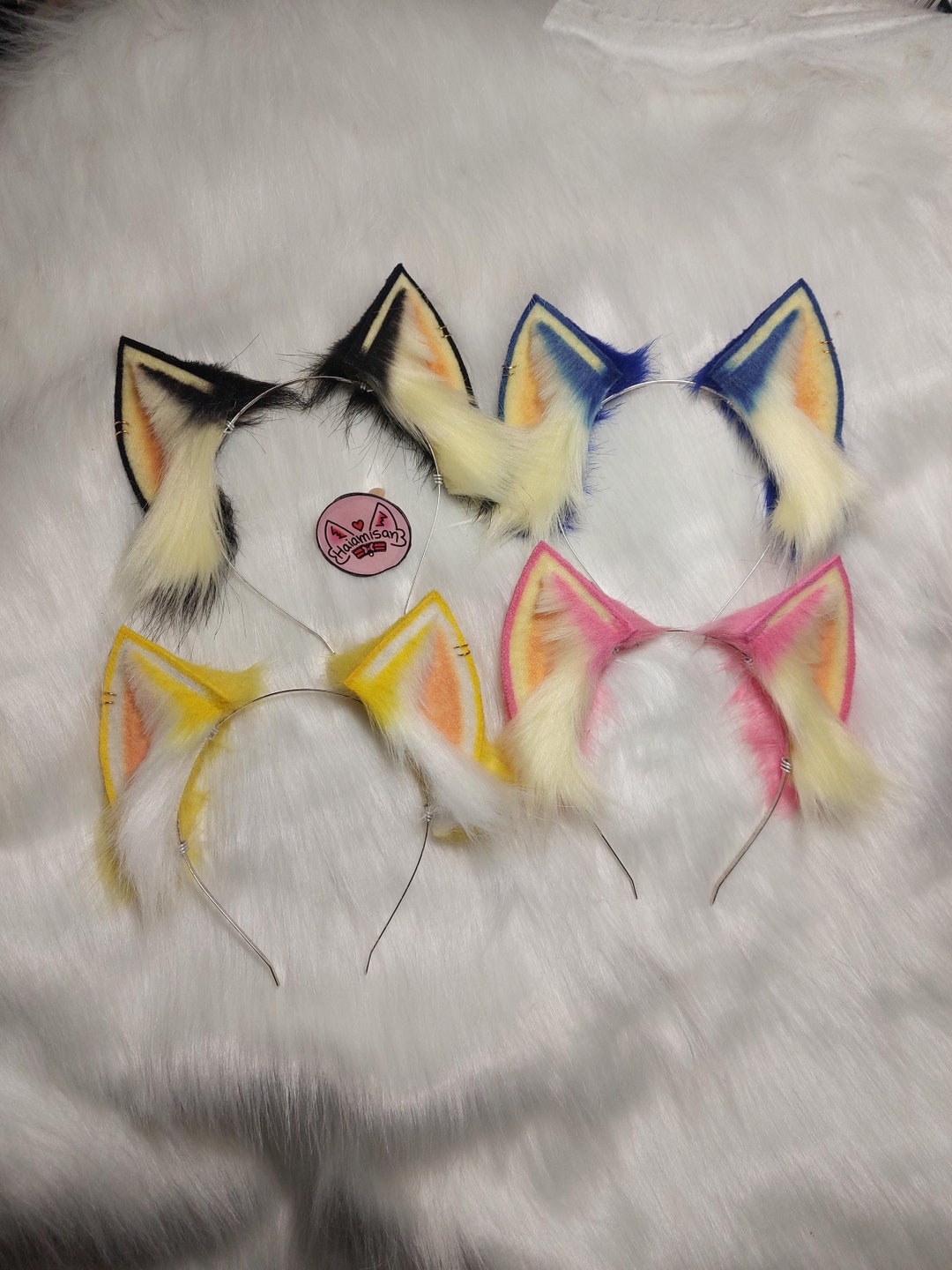 Faux Fur Ears for Cosplay Sonic, Shadow, Tails E Amy Ears | Nekomimi ...