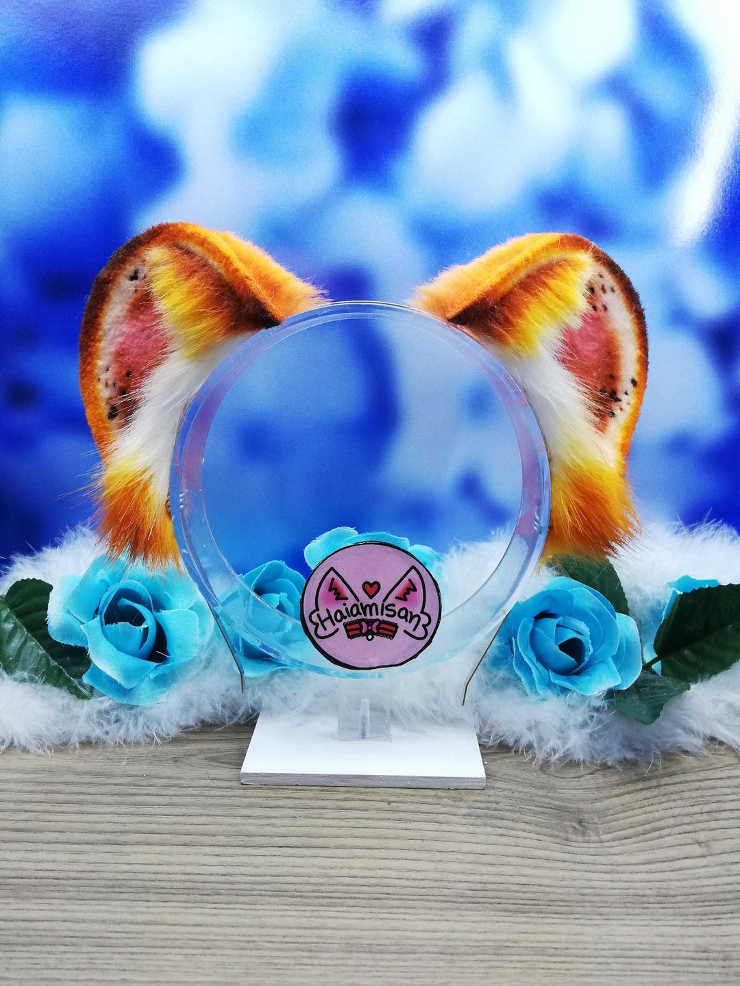 Toasted Fiery Bear | Red Panda Faux Fur Ears | Cosplau Costume ...
