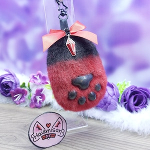 Alastor Keychain Cat Paw SCENTED Hazbin Hotel | Kemonomimi Nekomimi - Etsy