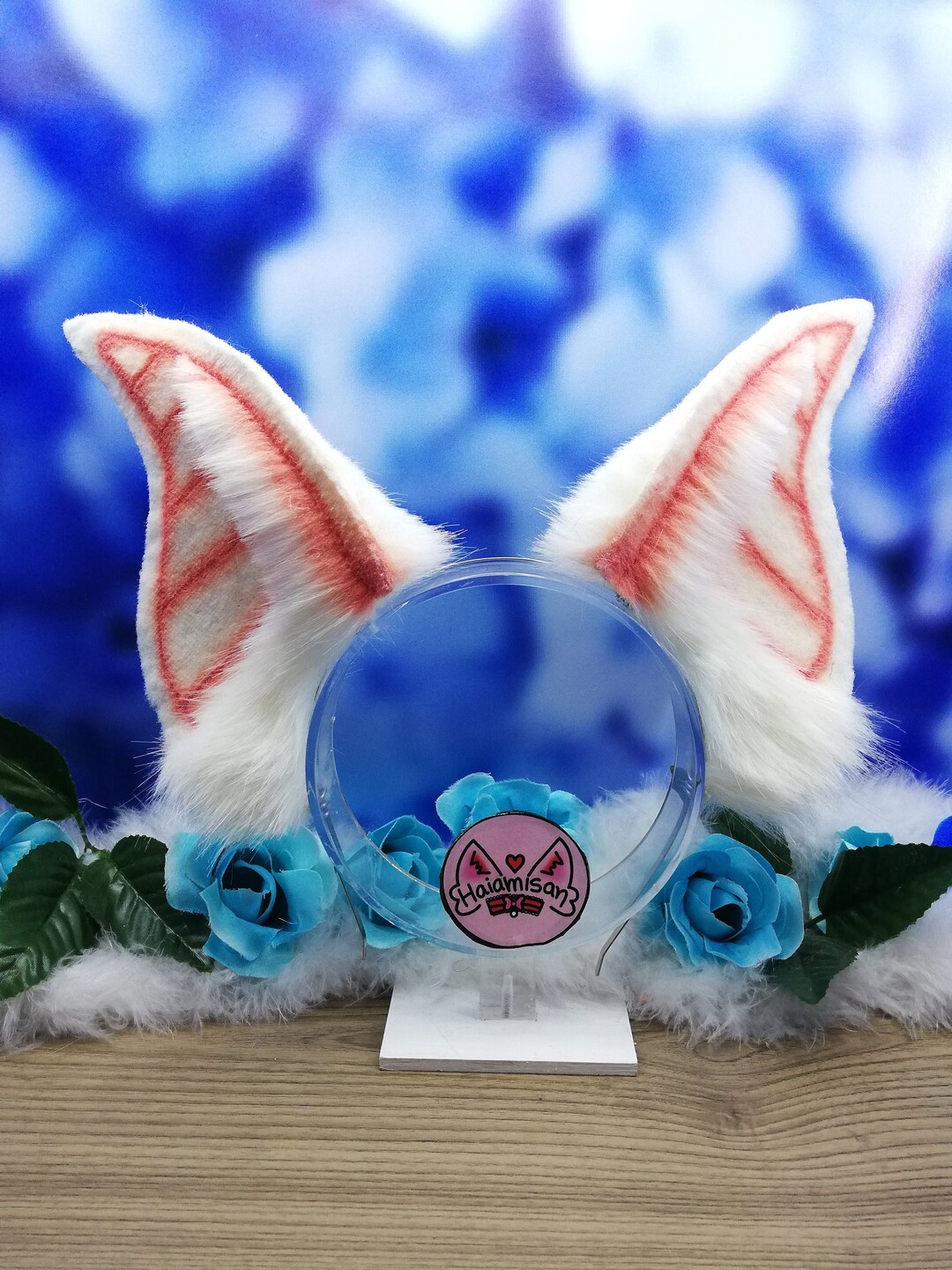 Albino White Bat Faux Fur Ears Nekomimi Kemonomimi Cosplay - Etsy