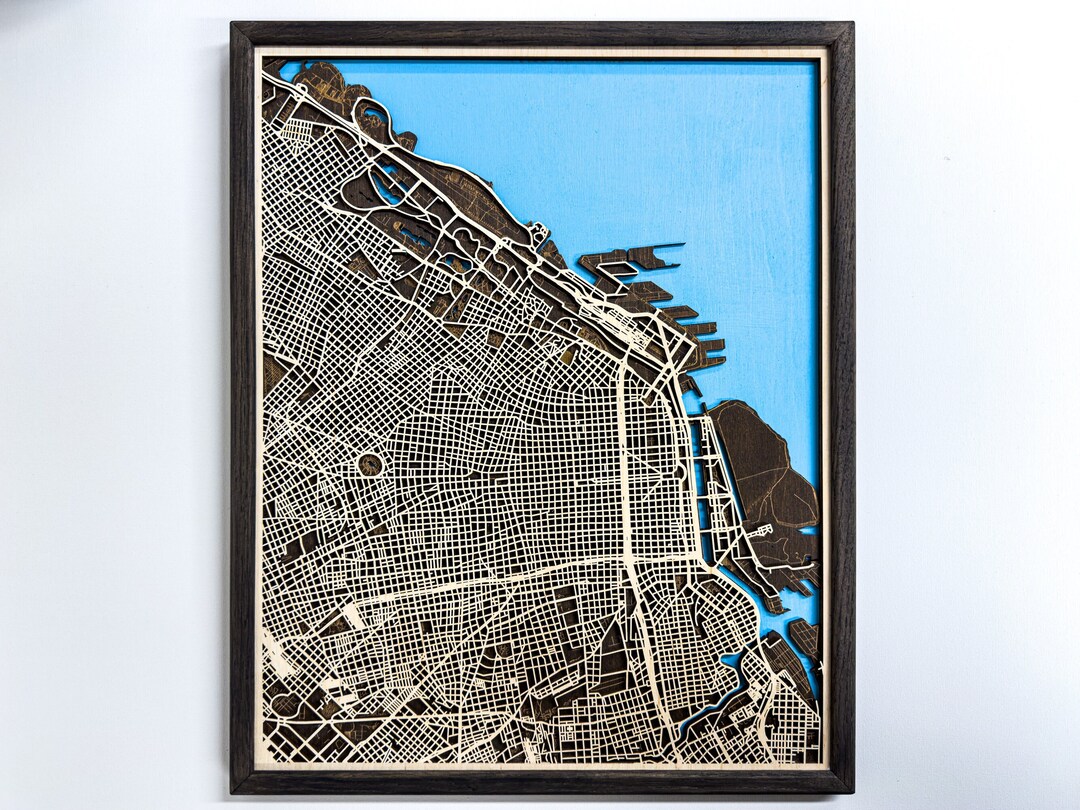 Personalized City Laser Cut Map, Custom Laser Cut Map, Home Decor ...