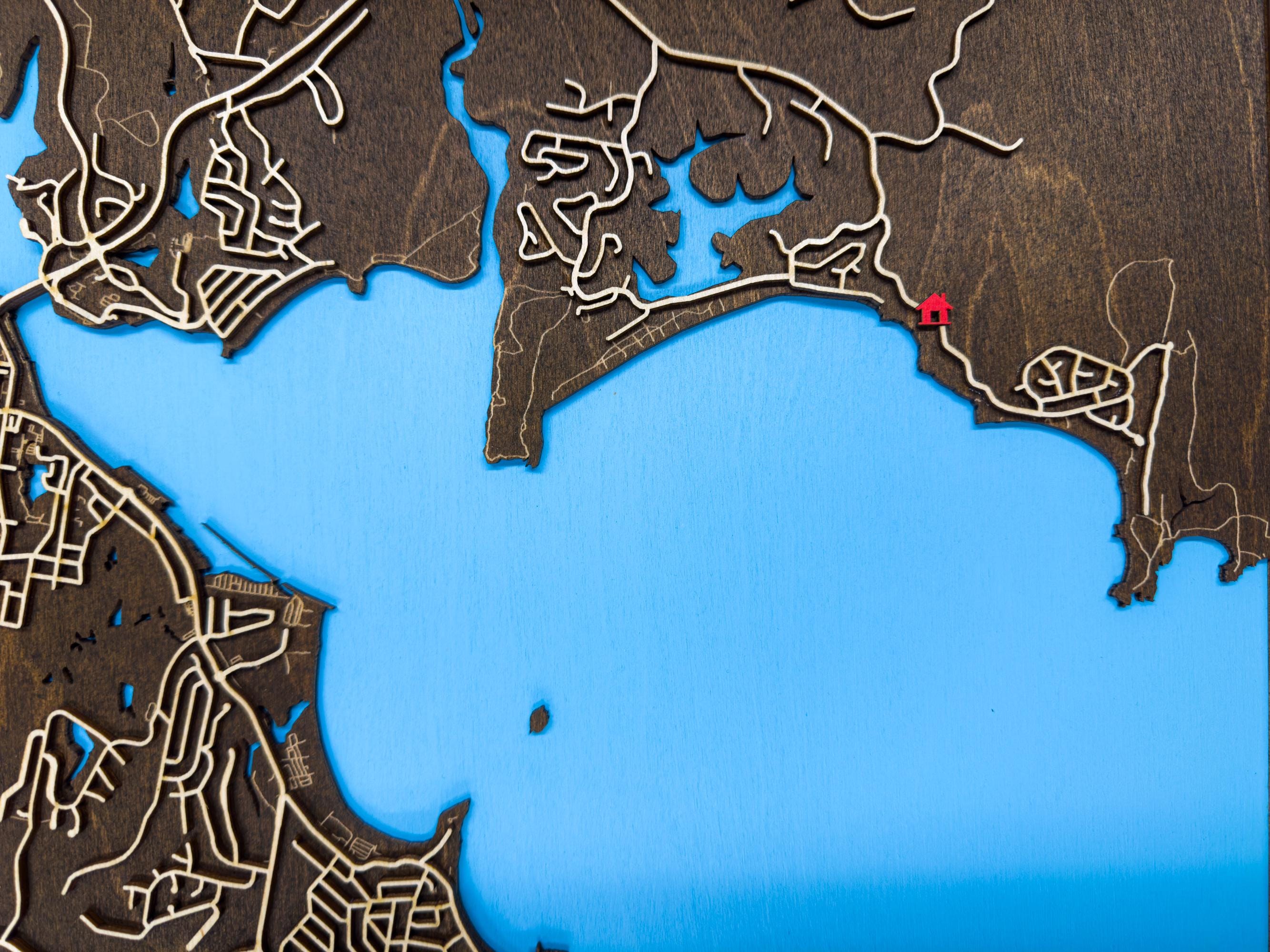 Custom Laser Cut Wooden City Map: Personalized Home Decor - Etsy