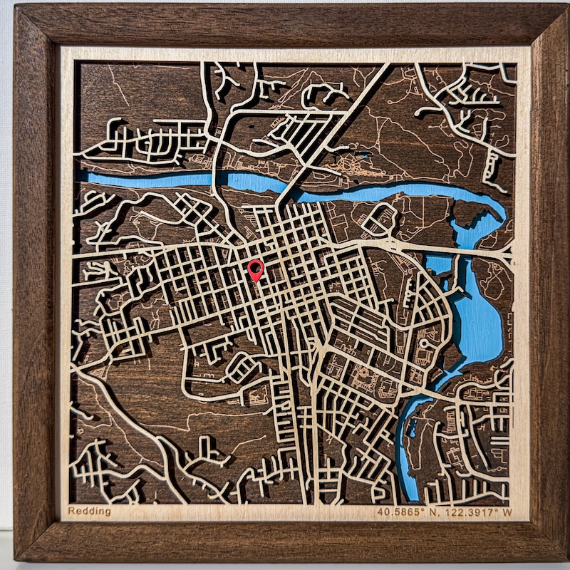 Wood Map - Etsy