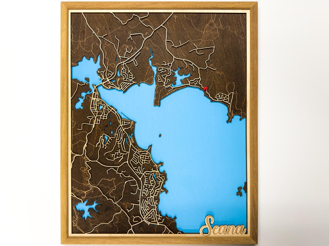 Custom Laser Cut Wooden City Map: Personalized Home Decor - Etsy