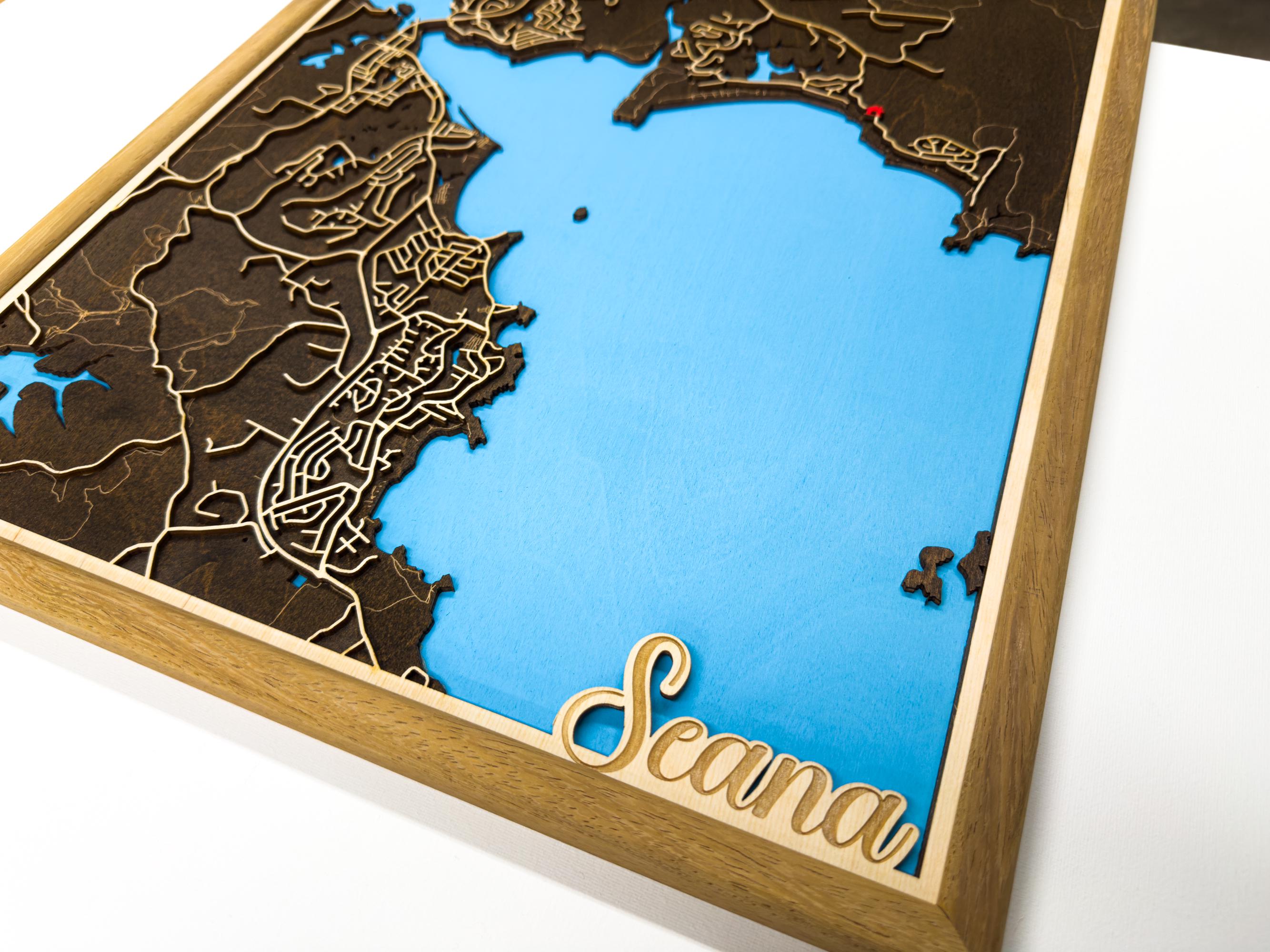 Custom Laser Cut Wooden City Map: Personalized Home Decor - Etsy