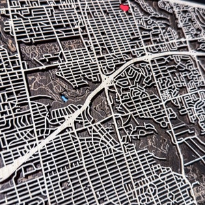 Custom Wooden City Clock, Vilnius Wooden City Map Clock Wall Hanging ...