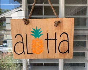 Aloha Sign Welcome to Hawaii Sign Hawaii Decor Sign Hawaii - Etsy