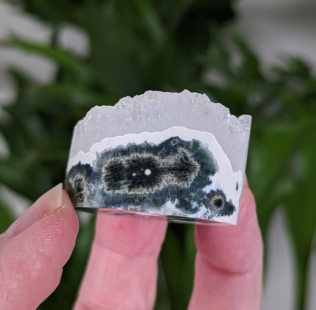 Old Stock Ocean Jasper Core With Druzy Quartz, Sea Jasper, Orbicular ...