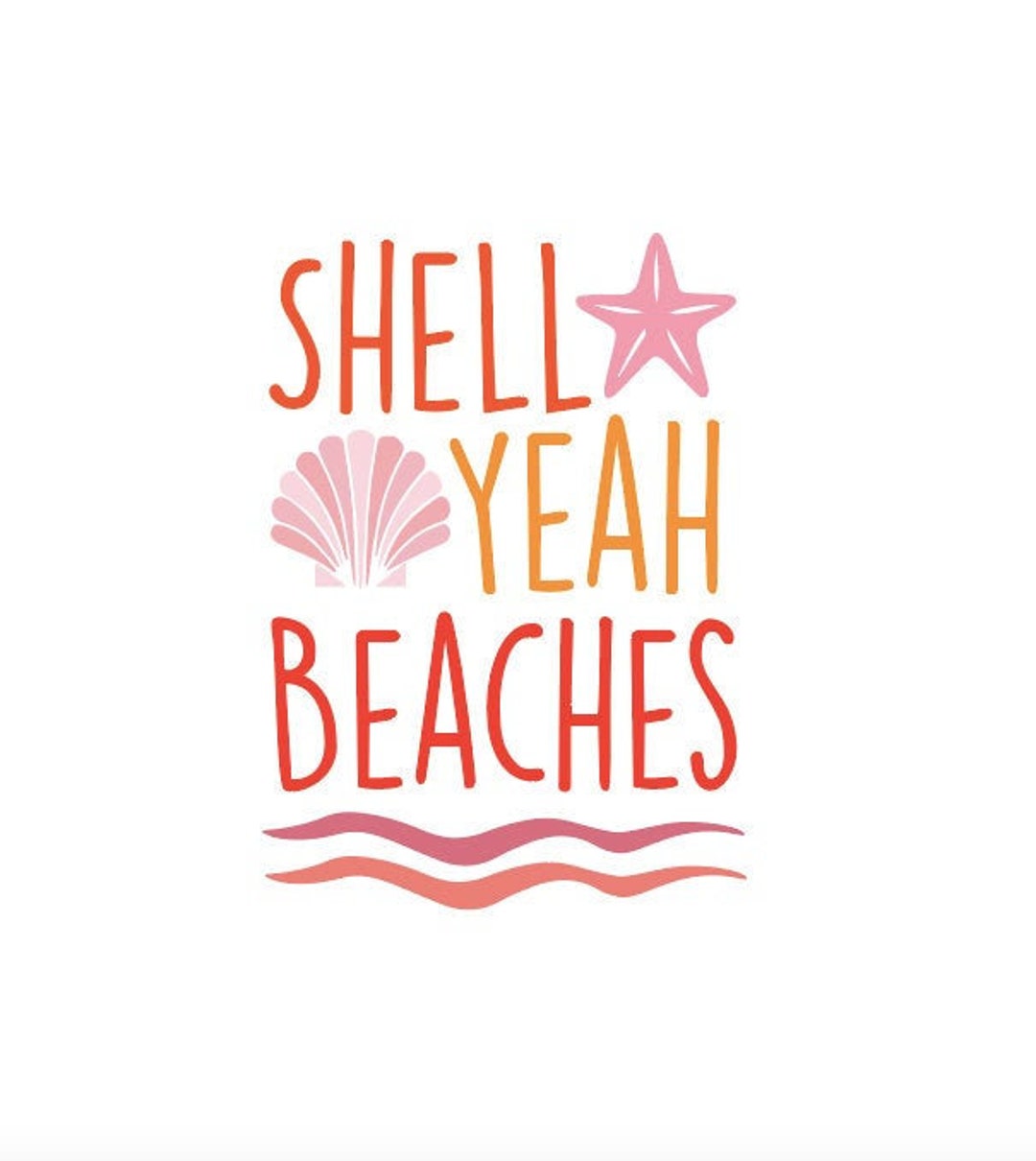 Shell Yeah Beaches Funny Summer Vacation Boho Nautical Beach Ocean ...