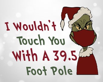 Grinch Foot Pole Mask - Etsy UK