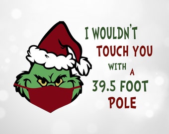 Grinch Foot Pole Mask - Etsy UK