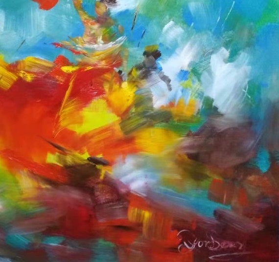 Liberty in Leading-Don Rony-L70-Large Canvas Decor Artwork Texture ...