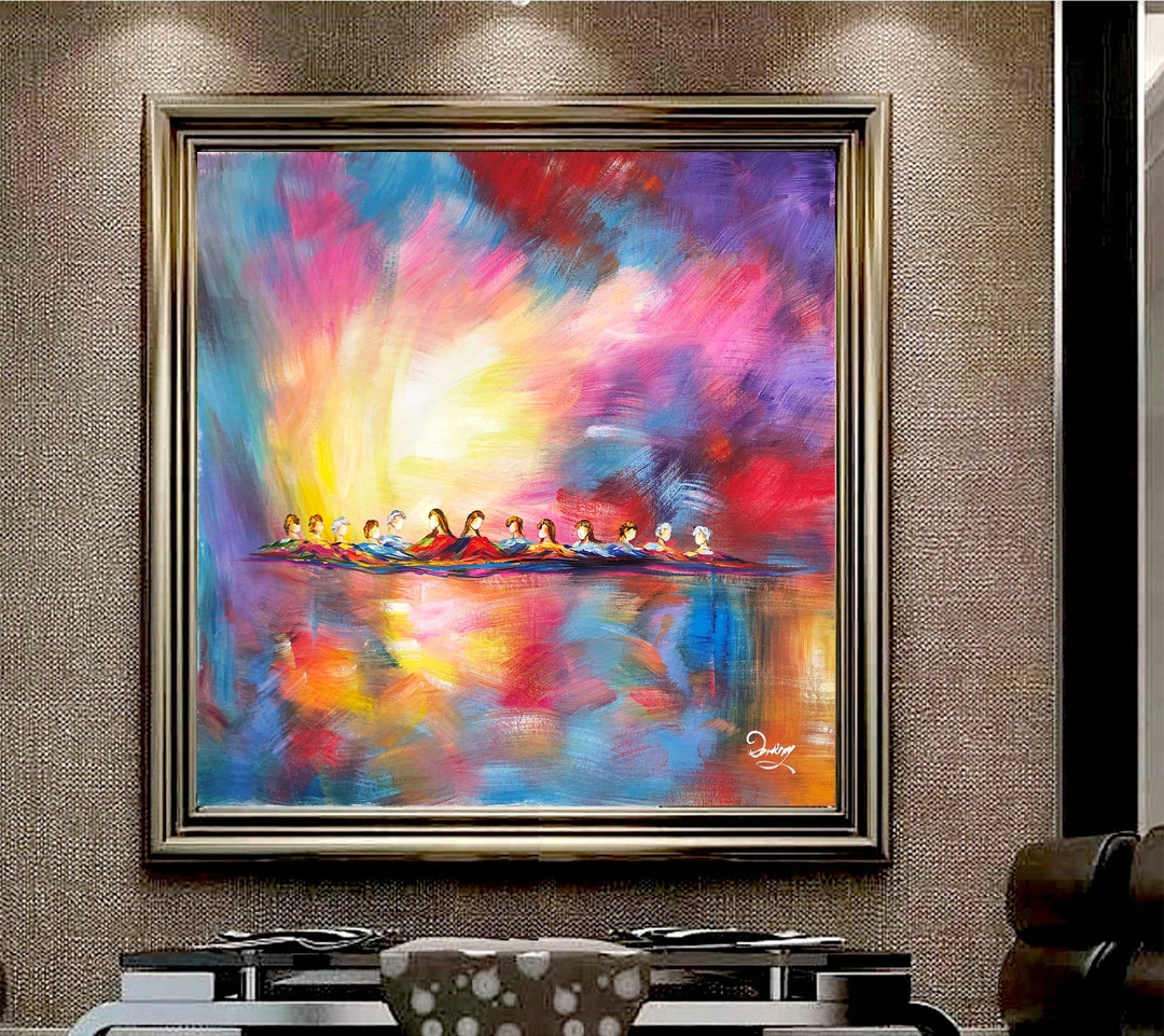 Left Sun Last Supper-don Rony-t200-large Canvas Home Decor Holiday ...